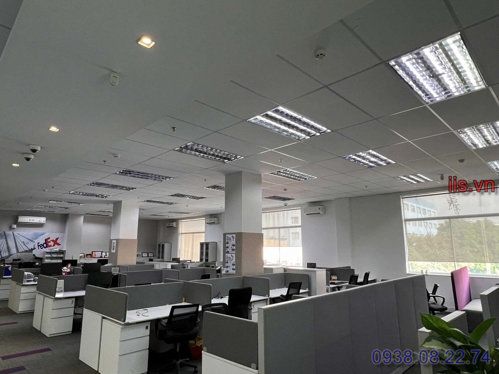HOÀN TẤT THAY TOÀN BỘ MÁNG ĐÈN LED VĂN PHÒNG 500 M2